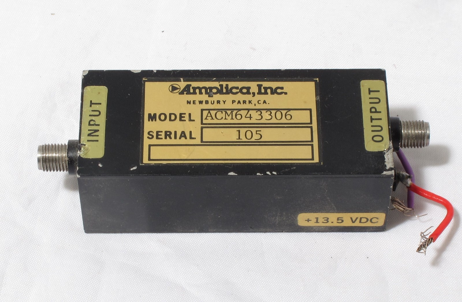 Amplica Inc. ACM643306 RF LNA Amplifier | eBay