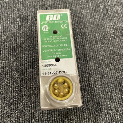 Topworx Go Switch Model: 11-51227-dcg Leverless Limit Switch ***FREE ...
