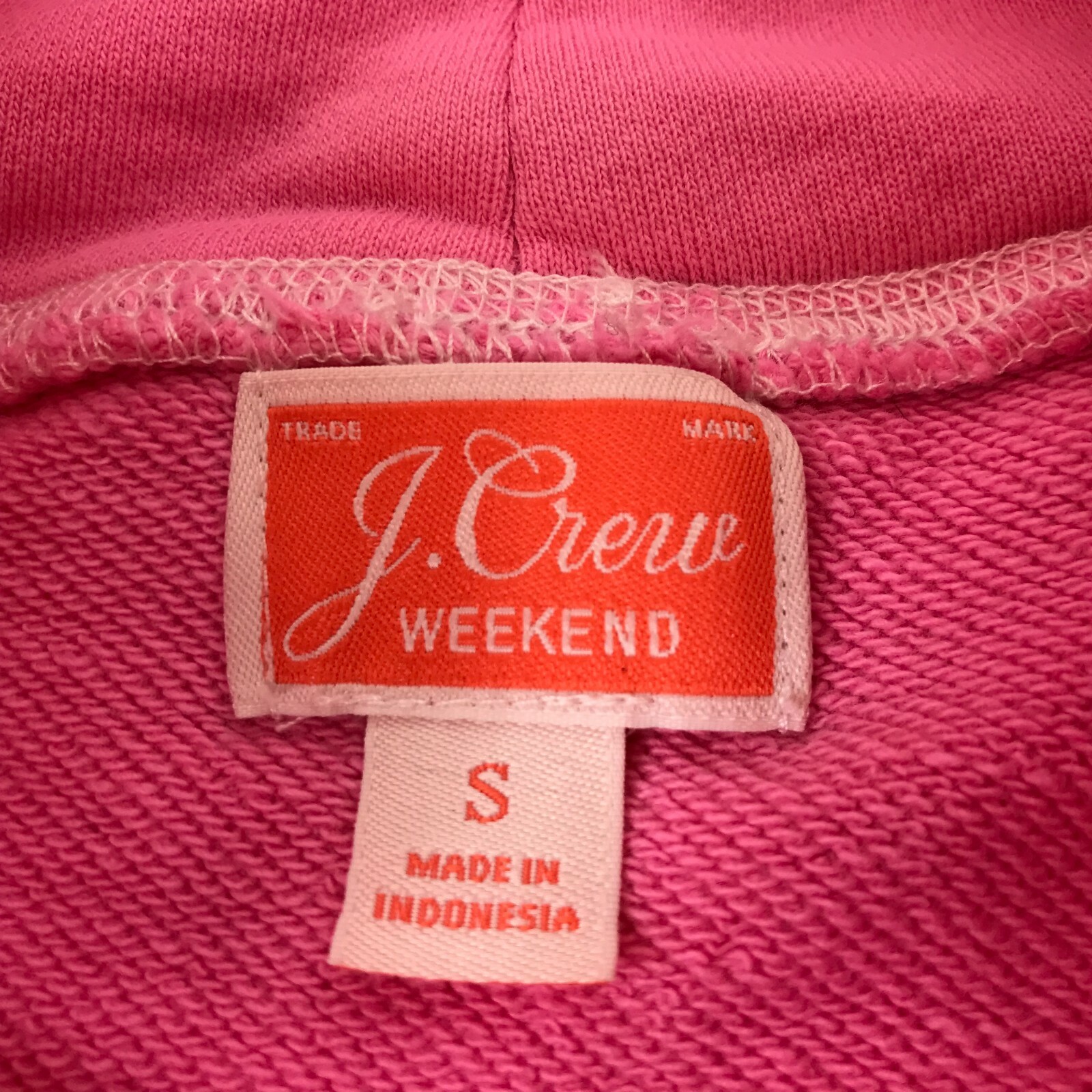 J. CREW WEEKEND Rugby Stripe Pullover, Pink / White Women's Small ...
