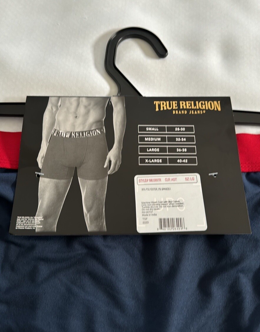True Religion Boxer Brief Mens Large Navy | eBay