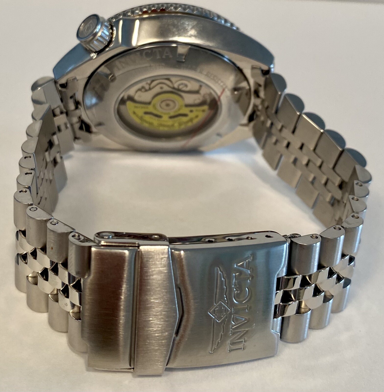 47mm Auto SEA WOLF Gray/Orange Bezel Silvertone Bracelet PRO DIVER ...