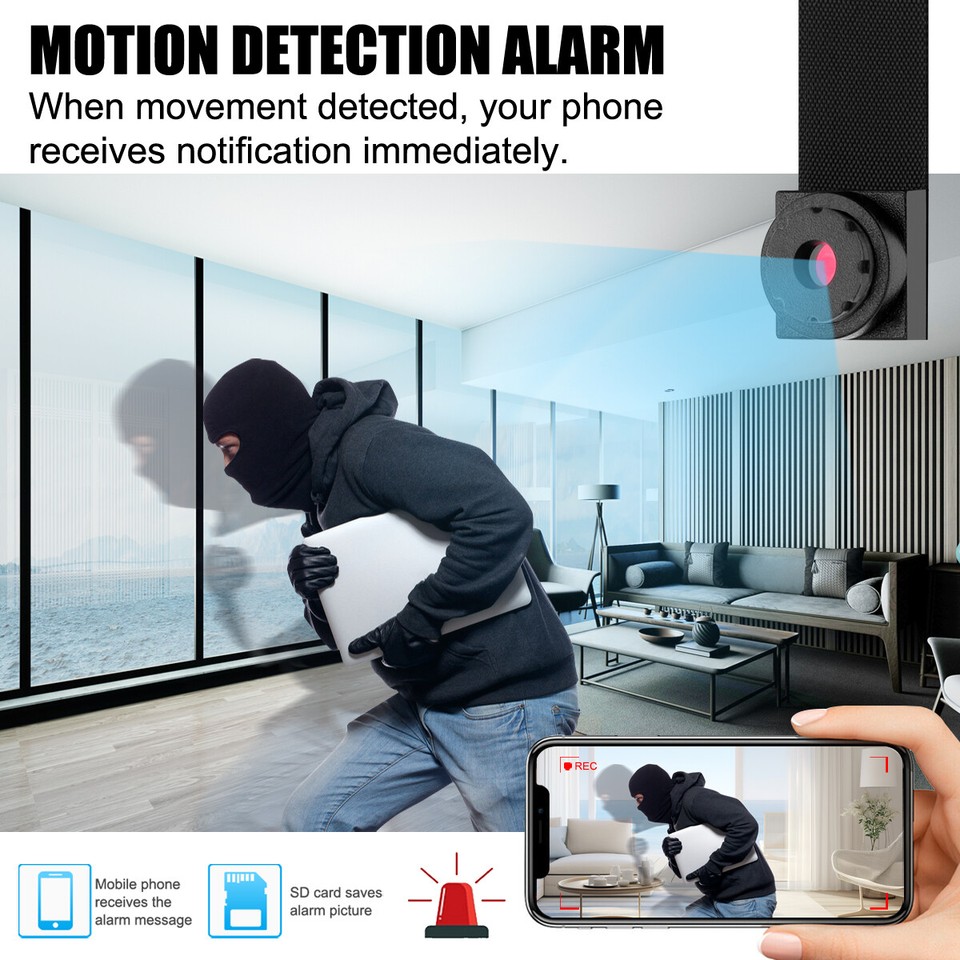 1080P 4K Cam HD Wireless WiFi Security Mini Pinhole Screw DIY Camera ...