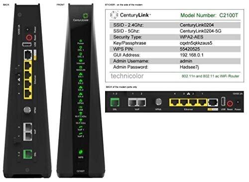 Centurylink C2100T 1000 Mbps 4 Port Modem Router for sale online | eBay