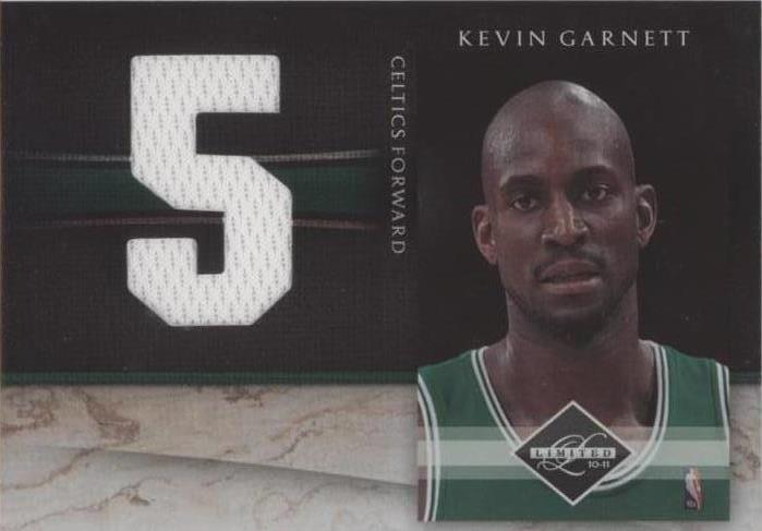 2010-11 Panini Limited - Jumbo Materials Kevin Garnett #15 Jersey ...