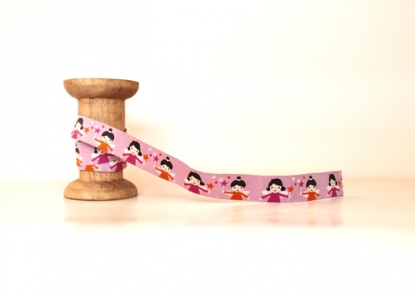 Fiona Fee Webband rosa Blaubeerstern Bordüre Borte Aufnäher | eBay.de