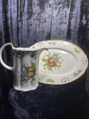 I. Godinger & Co Platter And Pitcher Yorkshire Pattern Fruit ...