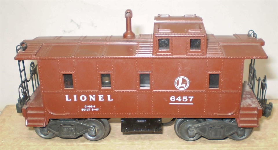 627) Rare Lionel BROWN Painted Smoke Stack 6457 Caboose O Gauge Model ...