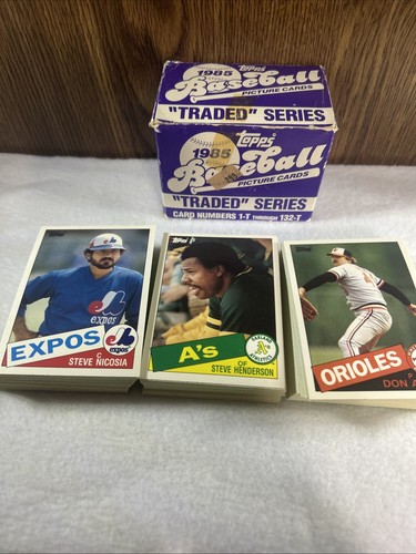 Topps Traded Series Set 1T-132T Complete 1985 missing Baseball Cards ...