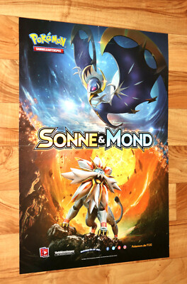 Nintendo Pok√©mon Sun and Moon | Nintendo 3DS | Rare Poster | 59x42cm ...