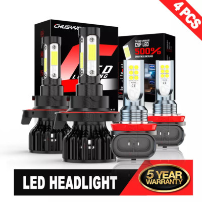 FOR Mini Cooper R56 Clubman R55 6000K LED Headlight High Low Beam+Fog ...