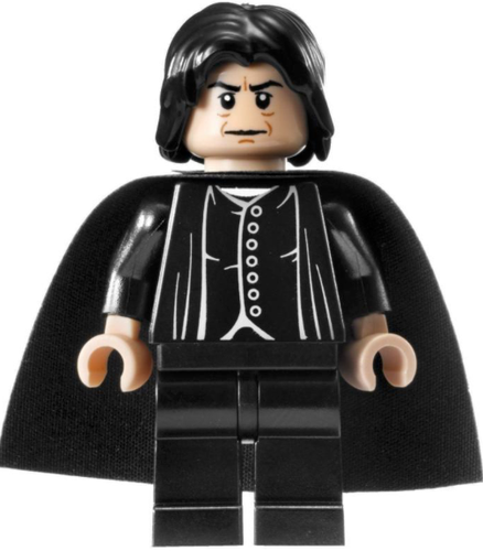 LEGO Harry Potter Professor Severus Snape, Light Nougat Head minifigure ...