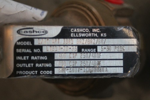 Cashco Pressure Relief Valve Model 3381 | eBay