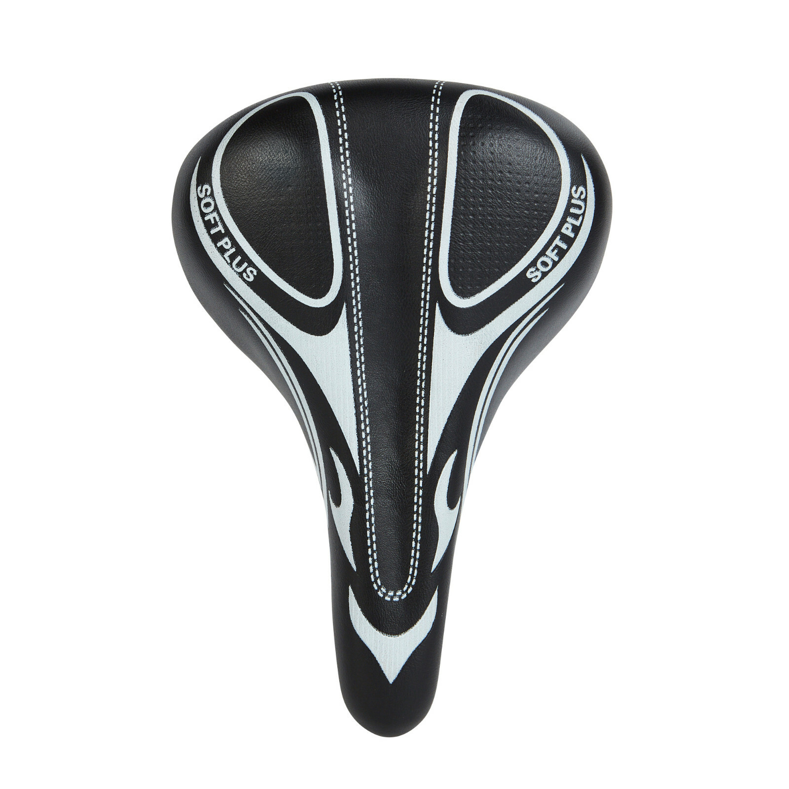 BLACK BICYCLE BIKE CYCLE MTB SADDLE MOUNTAIN ROAD SPORTY SOFT PLUS ...