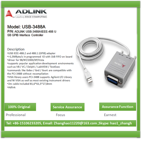 ADLINK USB-3488A IEEE-488 USB GPIB Interface Controller | eBay