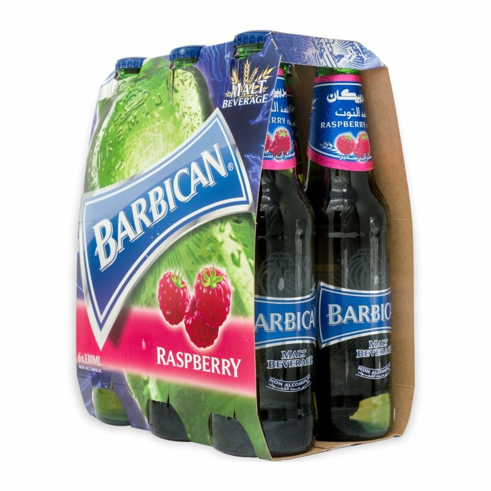 Barbican Raspberry Flavor Non Alcoholic Malt Beverage 2 x 6 Pack 330ML ...