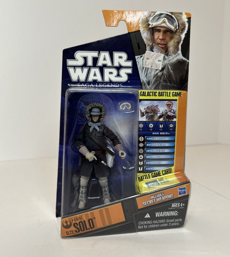 HAN SOLO Star Wars Saga Legends (2010) Hoth Gear Figure SL22 Hasbro New ...