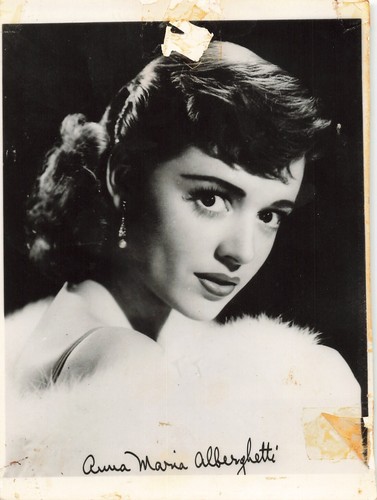 Anna Maria Alberghetti 1950s Fan Club Photo 4x5 Print Autograph Pin Up ...
