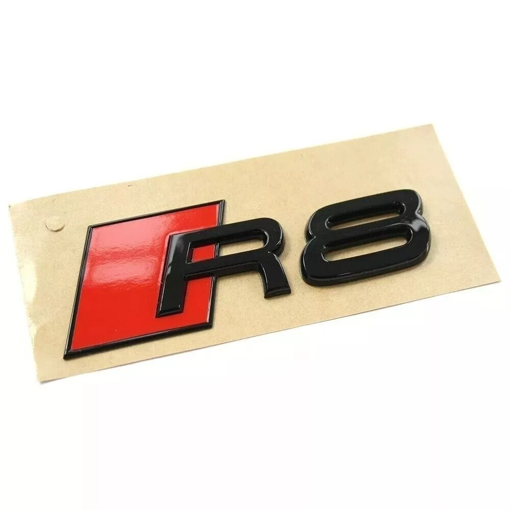 Black Audi R8 Badges