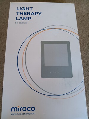 MIROCO Light Therapy Lamp LED White MI-CL003 Touch Control 661094398659 ...