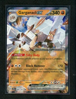 Garganacl ex 089/142 - Ultra Rare - Stellar Crown - Pokemon TCG | eBay ...