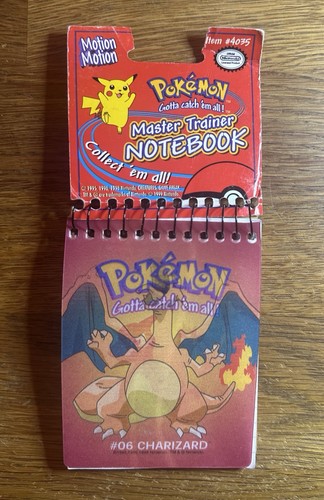 Charizard Pokemon NINTENDO Master Trainer Notebook LENTICULAR #4 ...