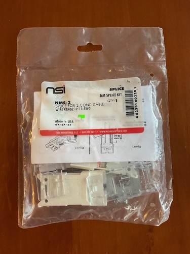 NSI NMS-2 12 - 14 AWG Wire 2 Conductor Cable Non-Metallic In-Wall Cable ...