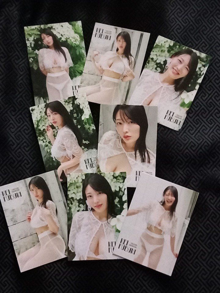 Kei Fubuki Trading Cards Bundle White Lace Costume 8 Cards Japan Idol ...