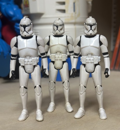 Star Wars The Clone Wars Clone Trooper White Lot 3.75 Loose Phase 1 ...