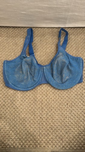 Wacoal blue lace bra 42DD. Excellent condition. Stretchy straps. | eBay