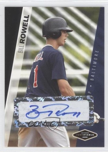 2006 Just Minors Justifiable Preview Black /25 Billy Rowell #JFPr-11 ...