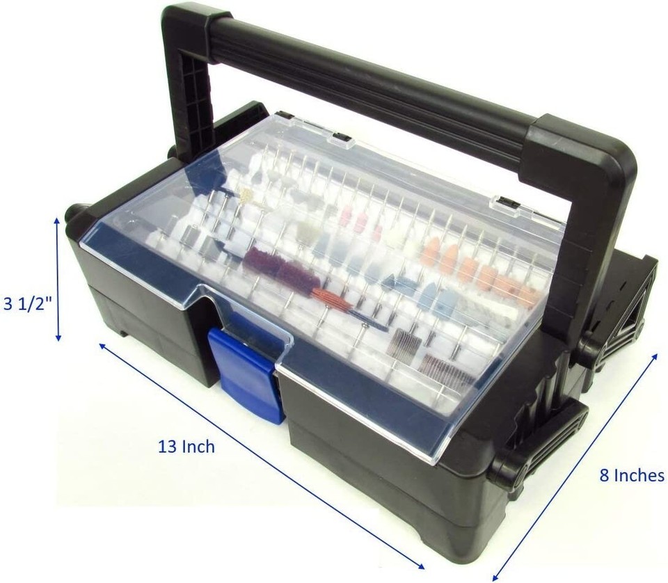 500Pc Rotary Tool Set Burr Cantilever Case for Sanding Buffing ...