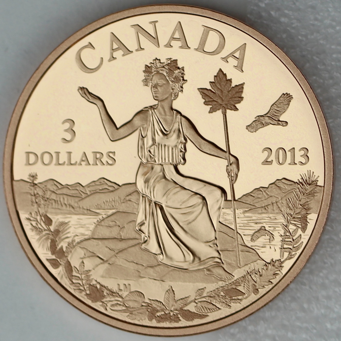 2013 $3 Canada: An Allegory, Pure Bronze Coin – Iconic “Miss Canada ...