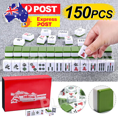 Large Heavy duty MahJong 144 tiles set with sign play Game box NEW ...