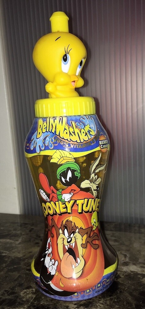 TWEETY BIRD Looney Tunes 2000 BELLY WASHER 12OZ DRINKING BOTTLE ...