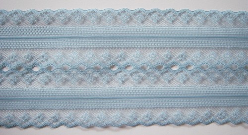 3 Yds. Country Blue 3 7/8" Scallop Edged Lace L-650 | eBay