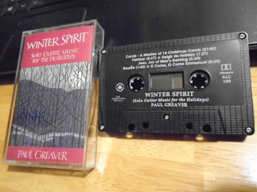 RARE OOP PROMO Paul Greaver CASSETTE TAPE Winter Spirit CHRISTMAS new ...