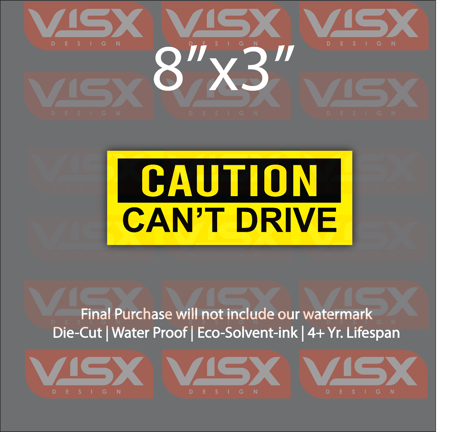 caution can't drive Bumper Sticker Funny tailgate JDM Warning car new ...