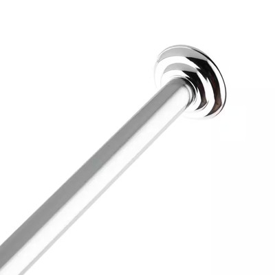 72 In. Carbon Steel Permanent Shower Rod in Chrome, Adjustable 41 in ...