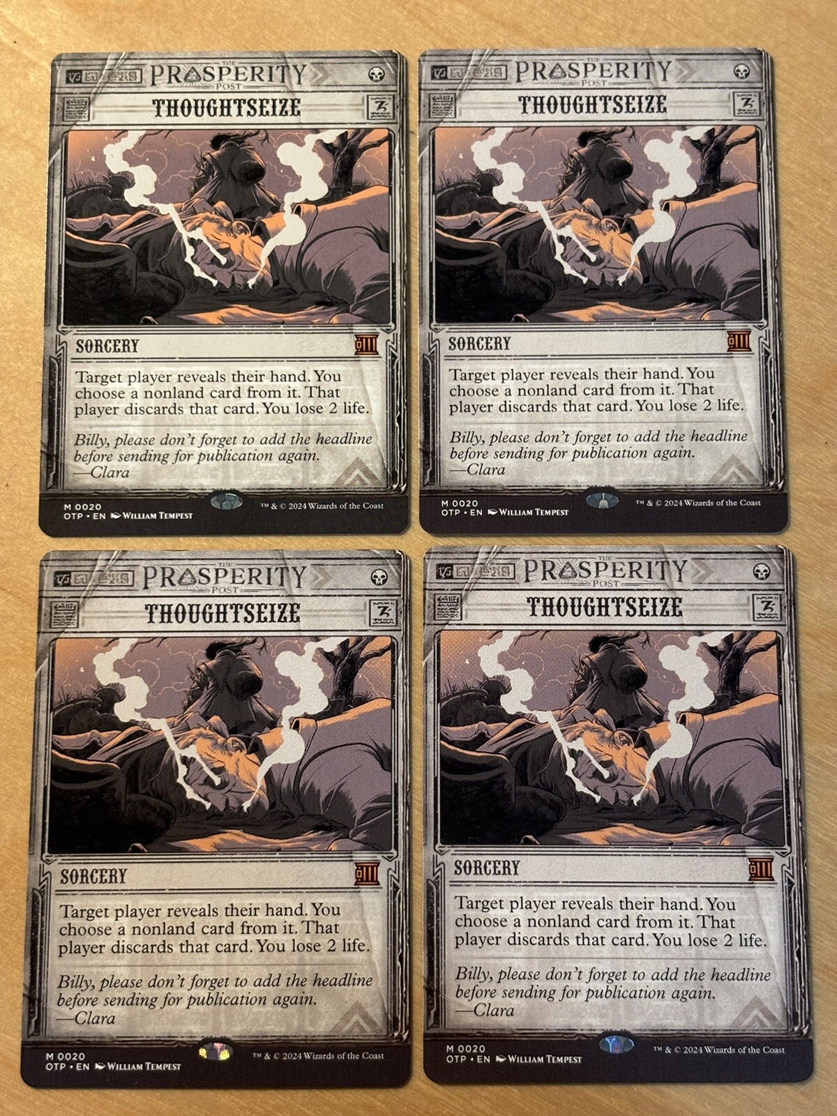 MTG Magic Gathering 1x Thoughtseize Outlaws of Thunder Junction ...