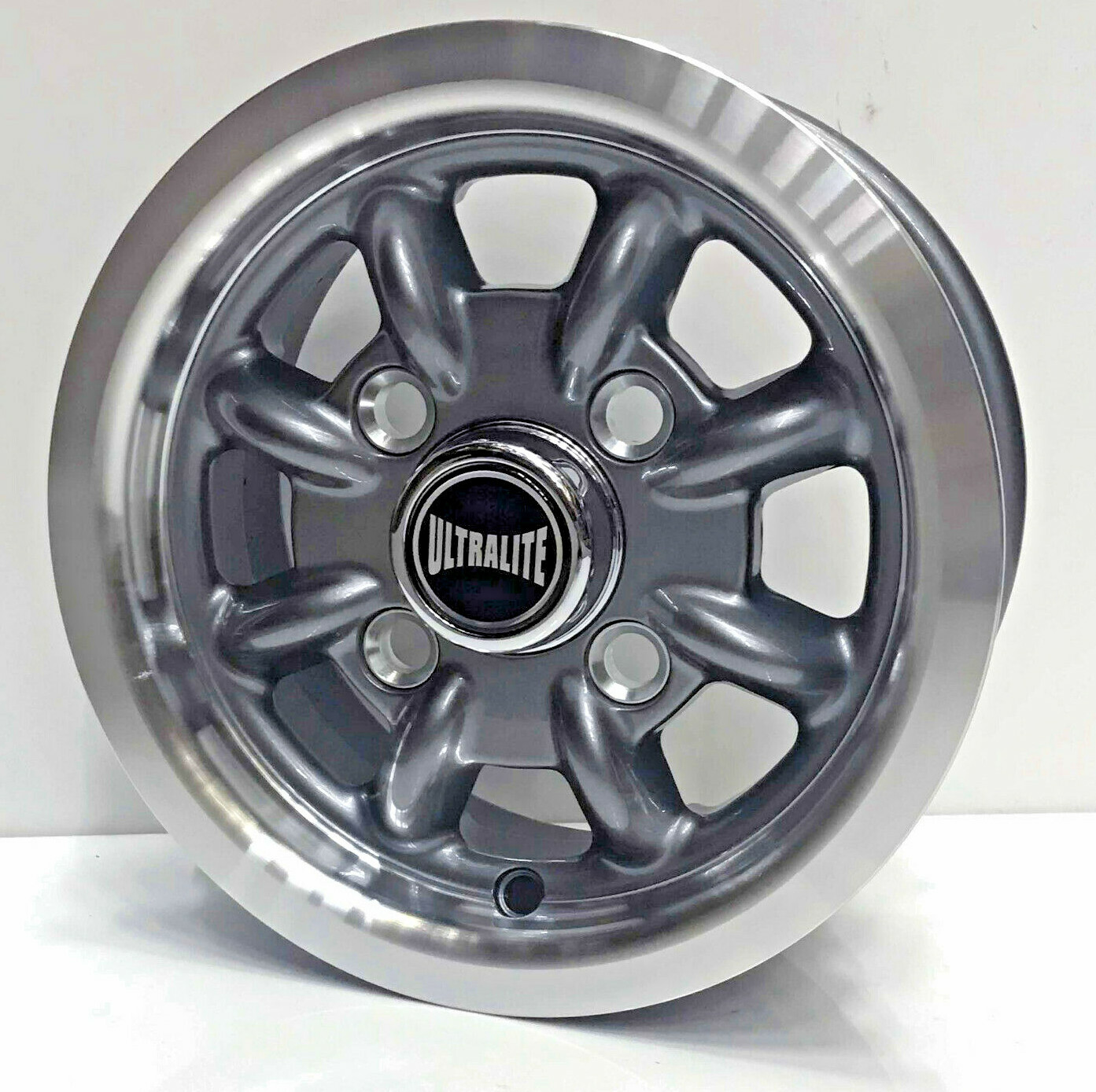 ULTRALITE CLASSIC MINI 10" x 4.5J GUN METAL RALLY HEAVY DUTY ALLOY ...
