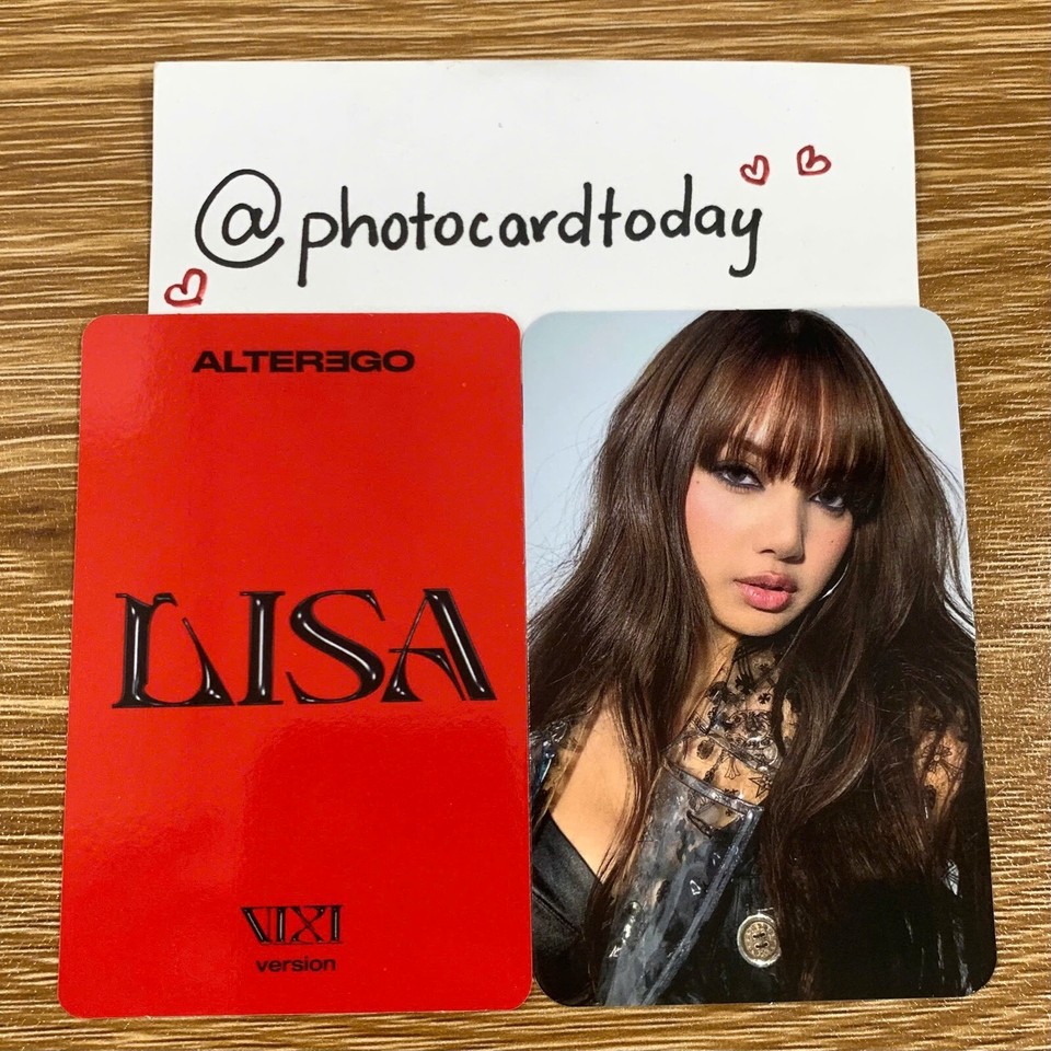 LISA BLACKPINK ALTER EGO ALBUM PHOTOCARD OFFICIAL PHOTOCARD BLINK KPOP ...