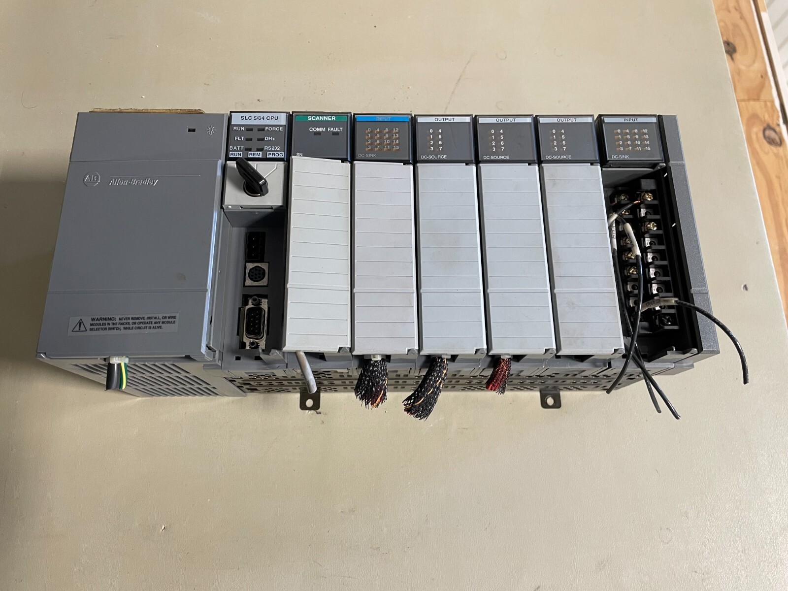 AB SLC500 1746-P2, 1747-L542,1747-SN,1746-IB16 QTY.2,1746-OB8 QTY3 7 ...