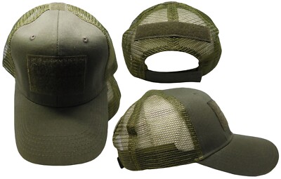 Green Olive Drab Mesh Operator Operators Tactical Cap Hat patch ...