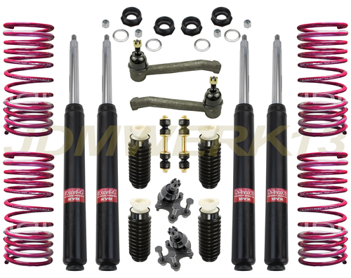 SUSPENSION REBUILD KIT KYB SHOCKS & LOWERING SPRINGS for NISSAN 280ZX ...