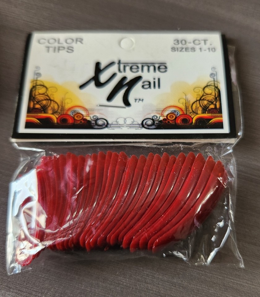 Xtreme Nails Lot 30 Tip Packs 1 Set Of Black 20 Tip Pack..Wine, Tan ...