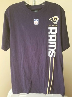Saint Louis Rams NFL Reebok Vintage Blue Team Logo Medium T-Shirt | eBay