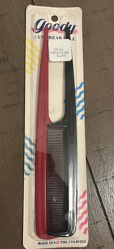 Goody Unbreakable Dressing Combs New Made In USA VINTAGE 1989 Set Of 2 ...