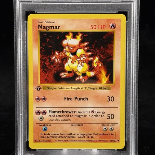 Magmar #36 1st Edition Base Set 1999 Pokémon Game PSA 9 🔥 | eBay