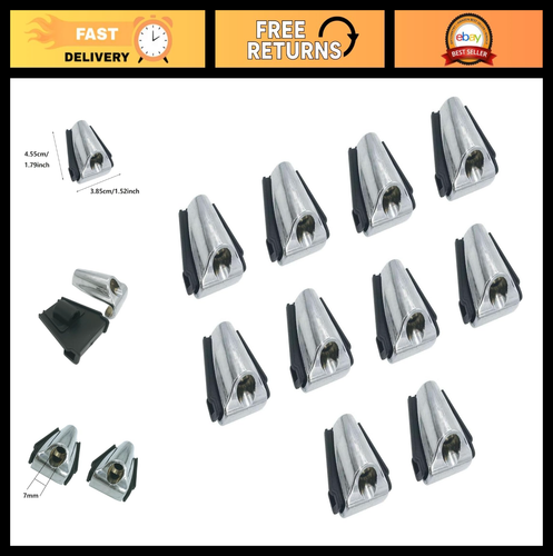10Pcs Bass Drum Claw Hooks & Rubber Gaskets - Metal Lugs Replacement ...