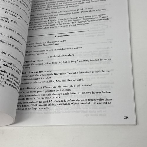 Abeka Manuscript Writing K5 Curriculum Lesson Plans Spiral Homeschool ...